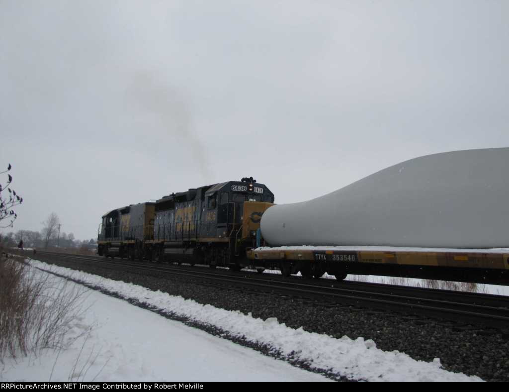 CSX 2207 and 6436 begin shove move